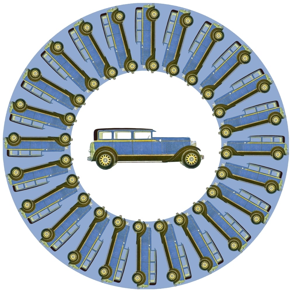 Repeating Pattern - Car Motoring Poster Print By ® Mary Evans Picture ...