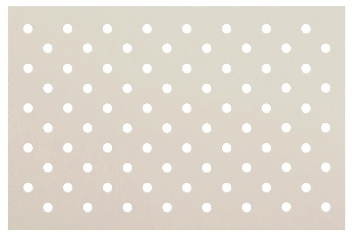 Repeating Polka Dots Stencil by StudioR12 - USA Made - Reusable ...