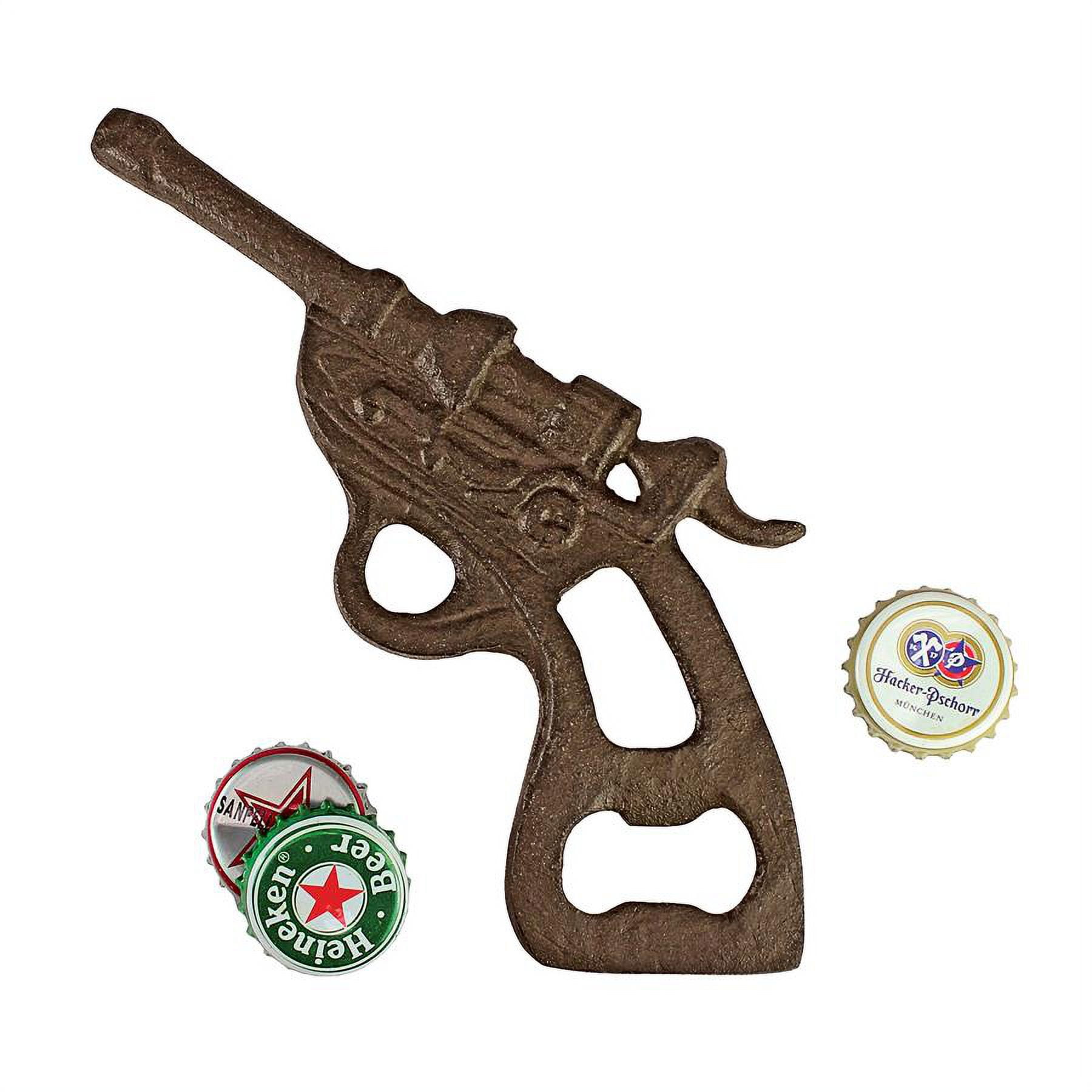 Repeating Revolver Cast Iron Gun Bottle Opener - Walmart.com