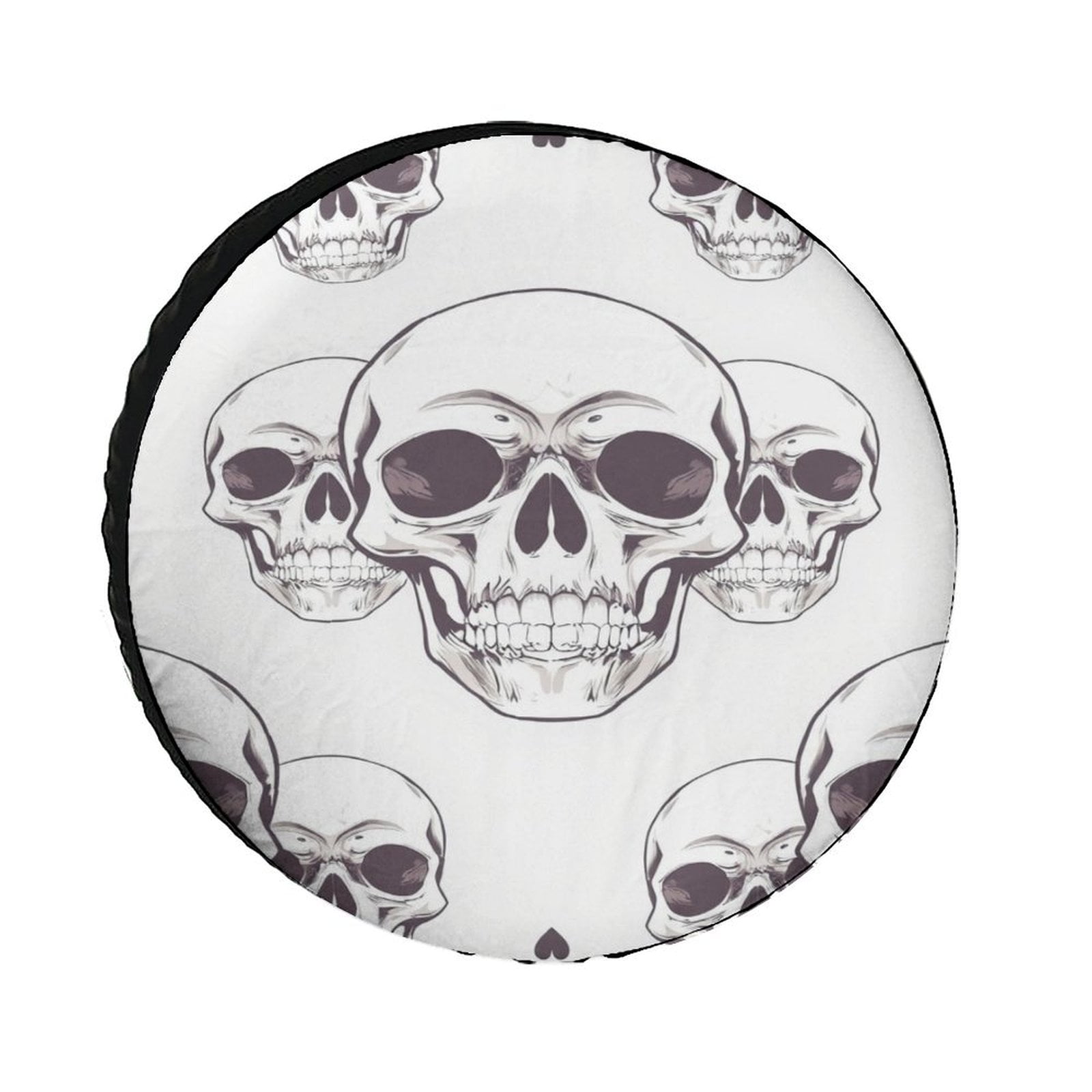 Repeating Skull Pattern Design Spare Tire Cover Weatherproof Wheel ...