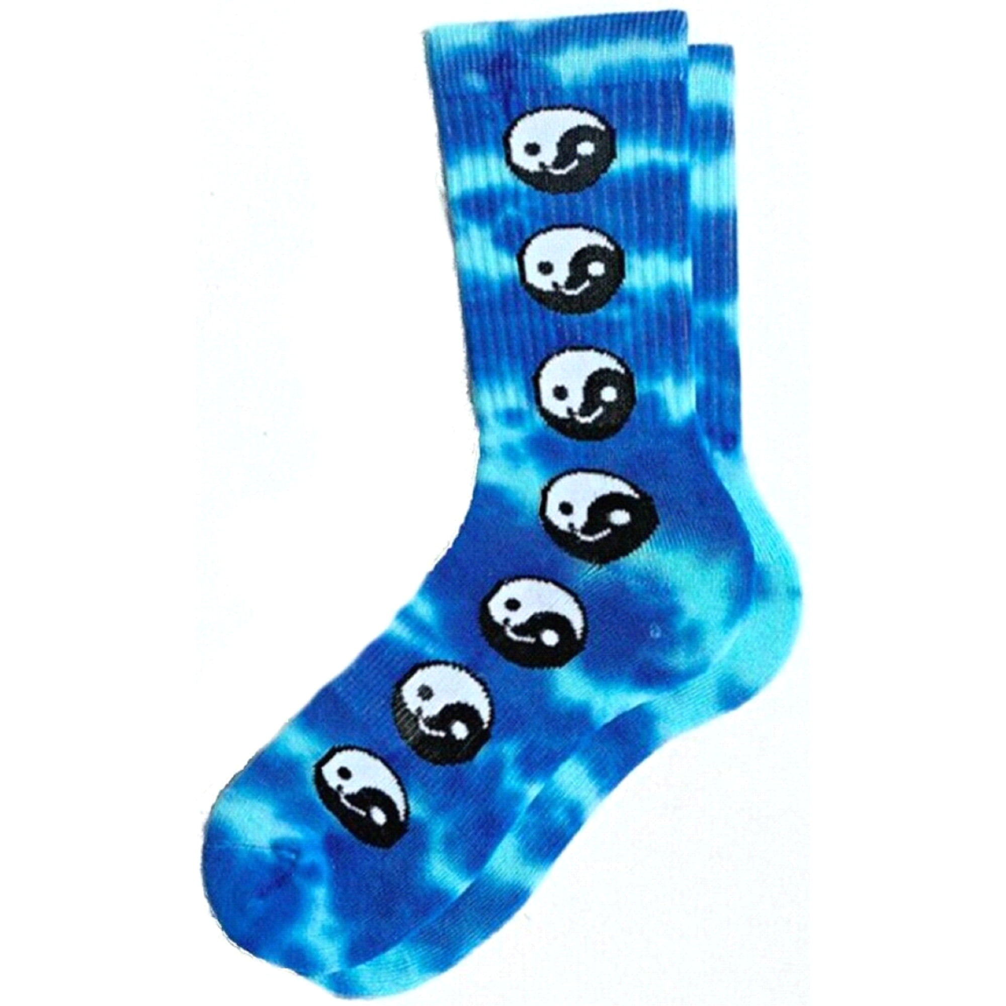Repeating YIN YANG Men's Blue Tie-Dye Socks size 10-13 - Walmart.com