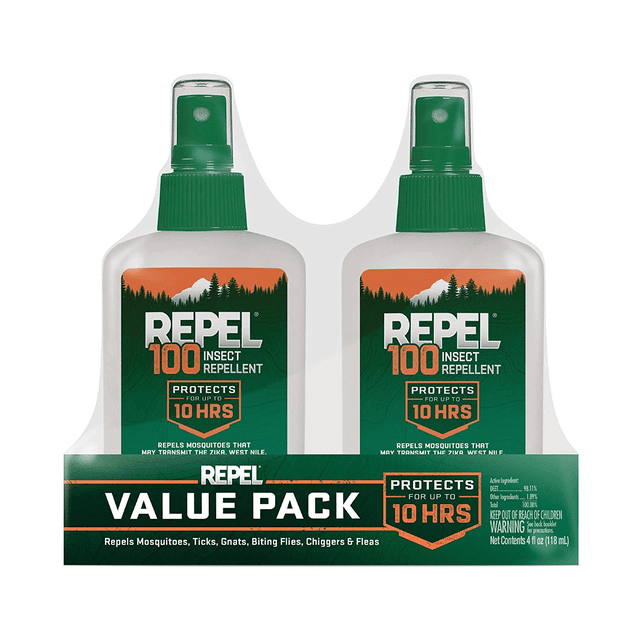 Repel 100 Insect Repellent Pump Spray, 4 Ounce, 2 Pack - Walmart ...