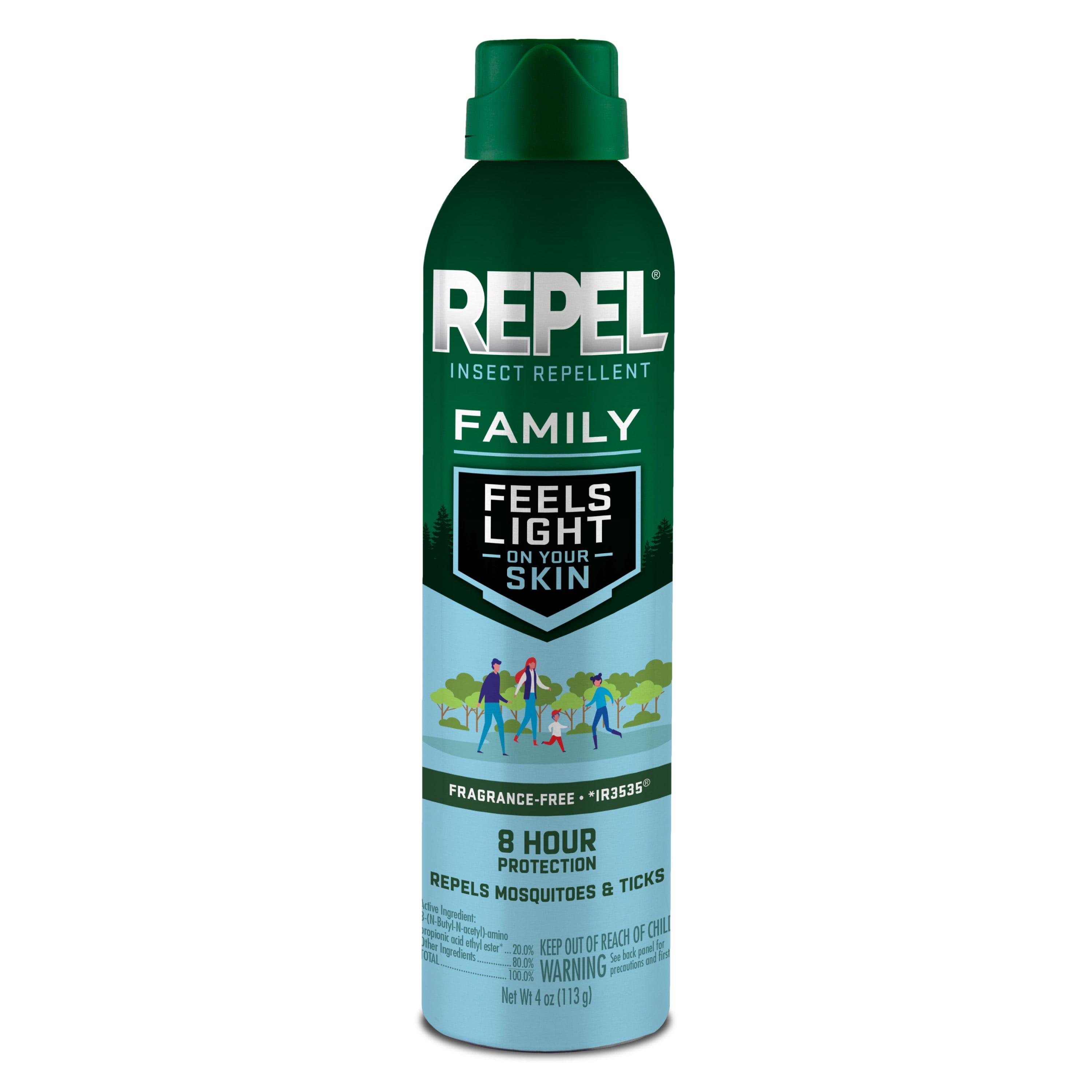 Repel Insect Repellent Family, DEET Alternative Lightweight Aerosol ...