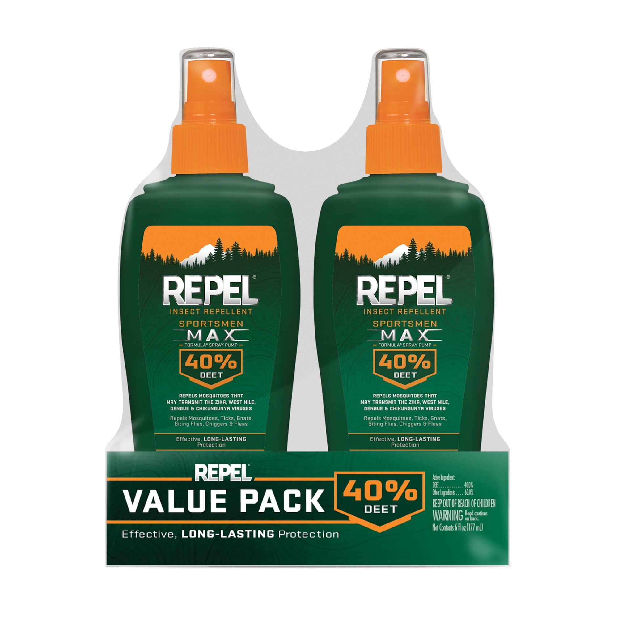 Repel Insect Repellent Sportsman Max Formula, Repels Mosquitoes, Ticks ...