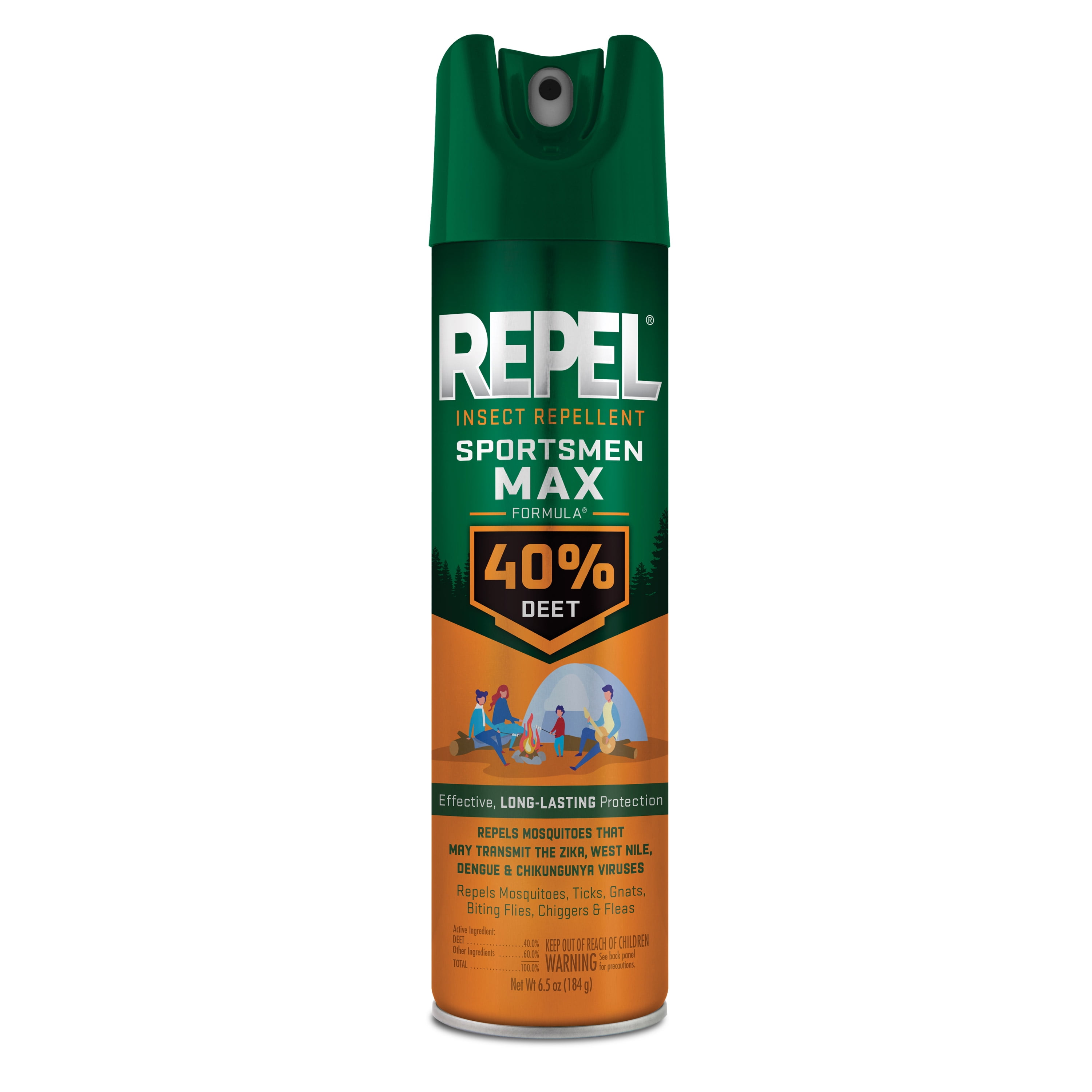 Repel Insect Repellent Sportsmen Max Formula 40% DEET, Aerosol Spray, 6 ...