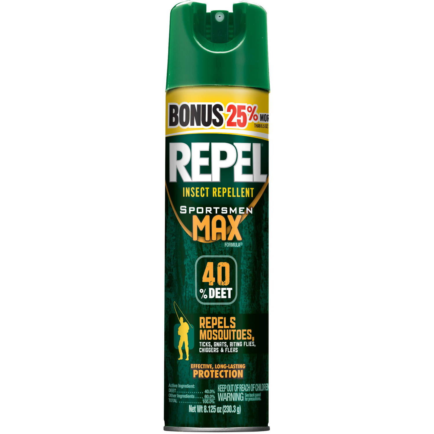 Repel Insect Repellent Sportsmen Formula 25% DEET Aerosol, 6.5-oz ...