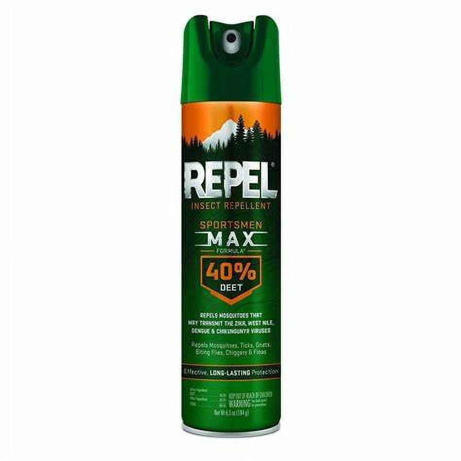Repel Insect Repellent Sportsmen Max Formula 40% DEET, Aerosol, 6.5 ...
