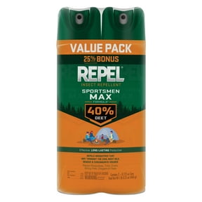Repel 100 Insect Repellent Aerosol Spray, 98% DEET 10-Hour Protection ...