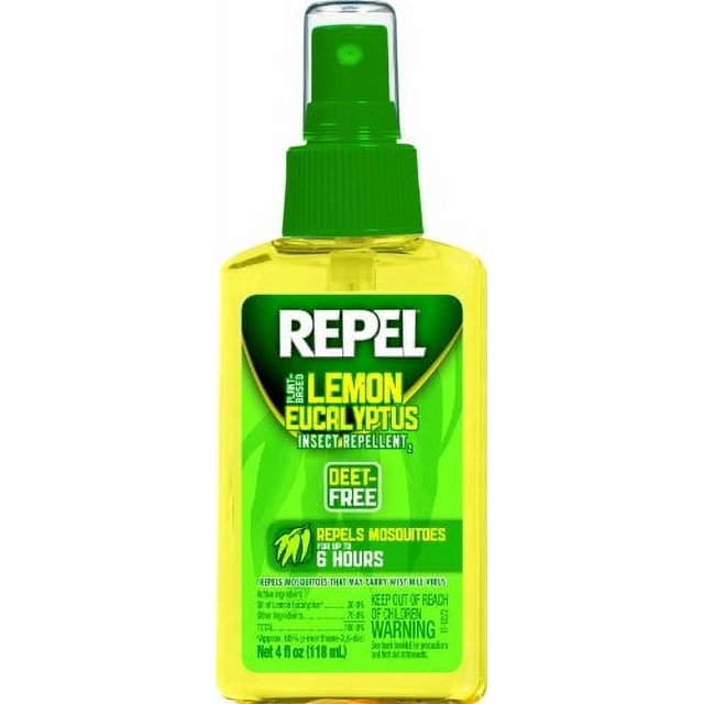 Repel Lemon Eucalyptus Insect Repellent, 4-Oz Pump Spray, Mosquito ...
