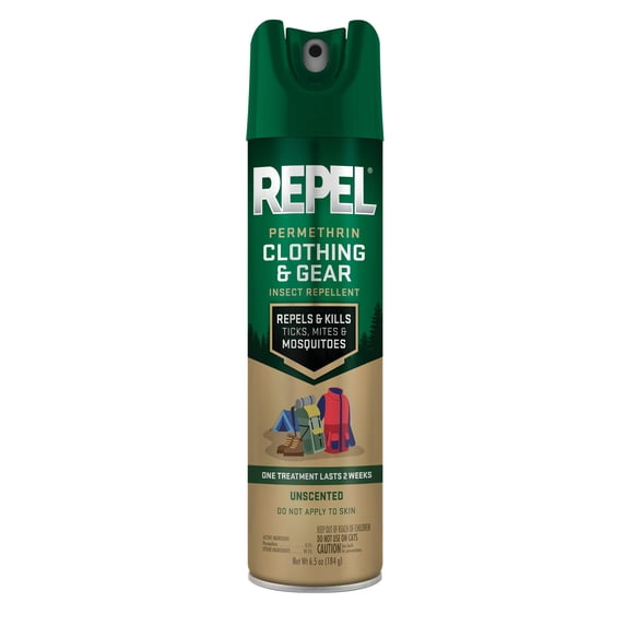 Repel Permethrin Clothing and Gear Insect Repellent Aerosol 6.5 Ounces ...