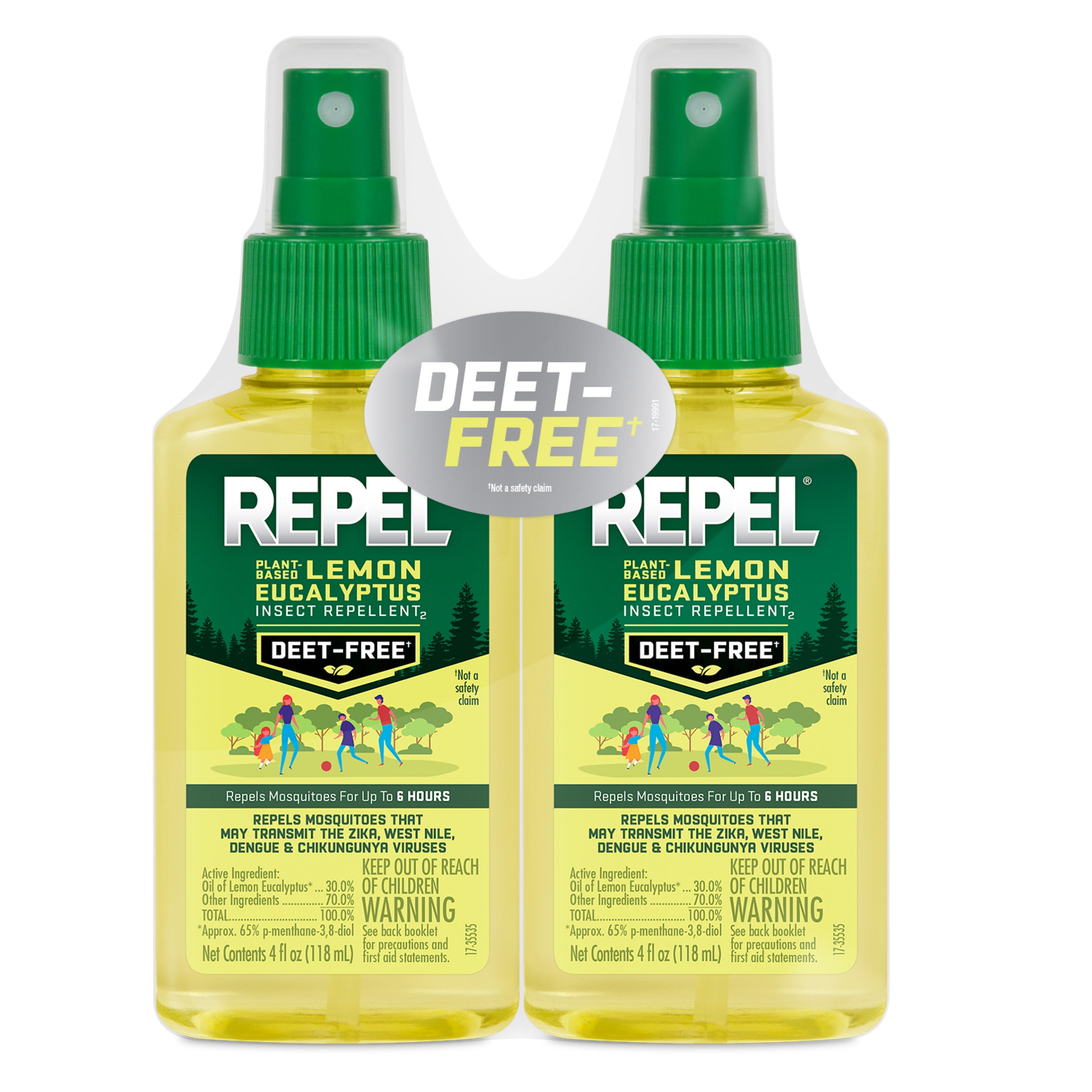 Repel Natural Lemon Eucalyptus Insect Repellent Spray for Outside Home ...