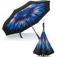 Repel Umbrella, Reverse Inverted Design, Windproof Fiberglass Ribs ...