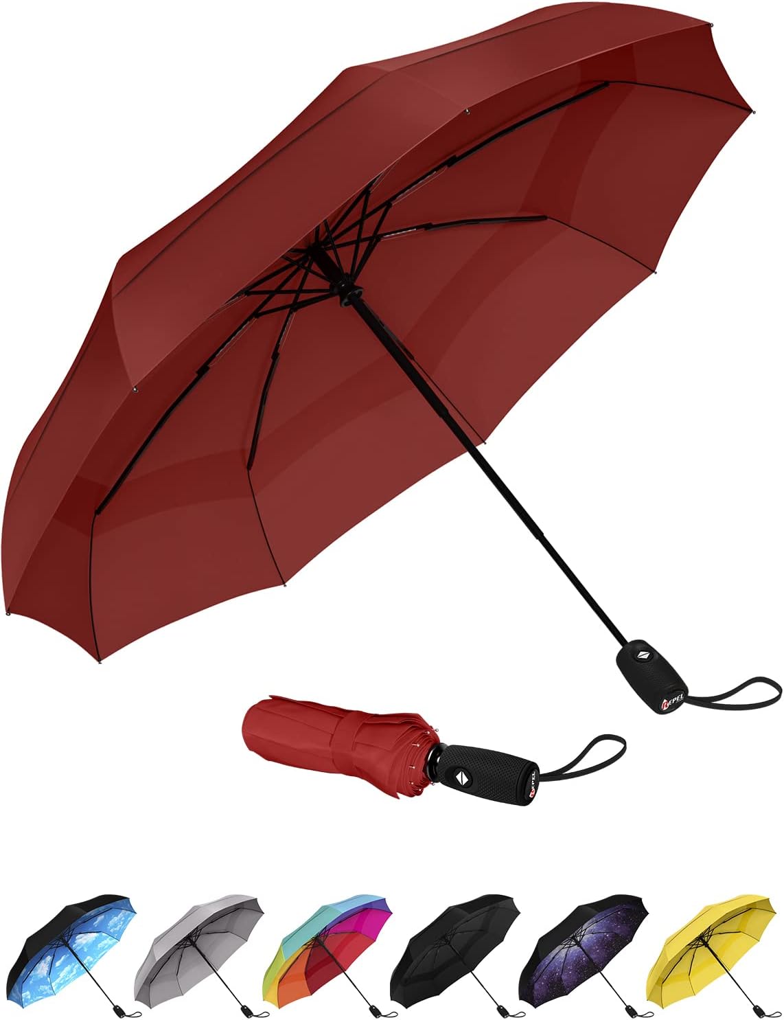 Repel Umbrella The Original Portable Travel Umbrella - Umbrellas for ...