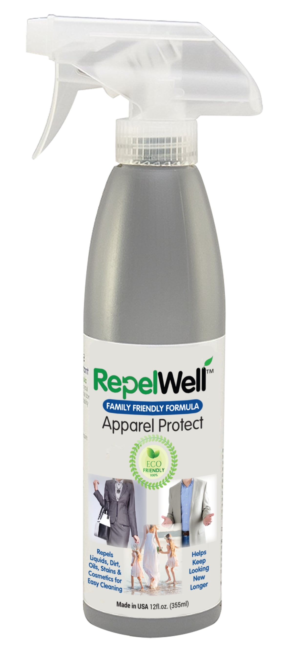 Repel Well Apparel Protect (12oz) Stain & Water Repellent Spray – Non ...