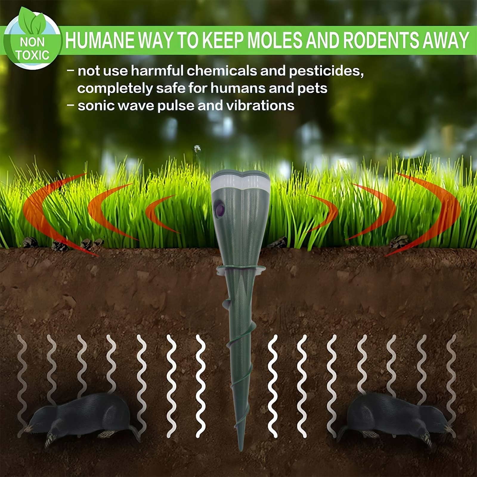 Repellent Solar Powered for Lawns, Snake Repellent for Yard, Solar ...