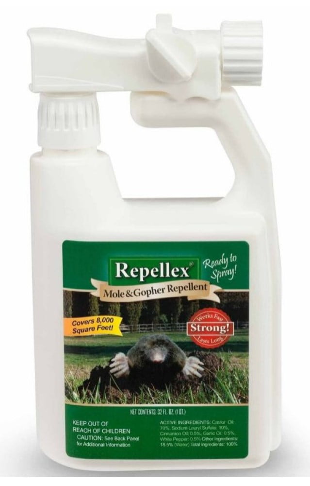 Repellex Organic Mole, Vole & Gopher Repellent Rodent Spray, 1 Qt RTS ...