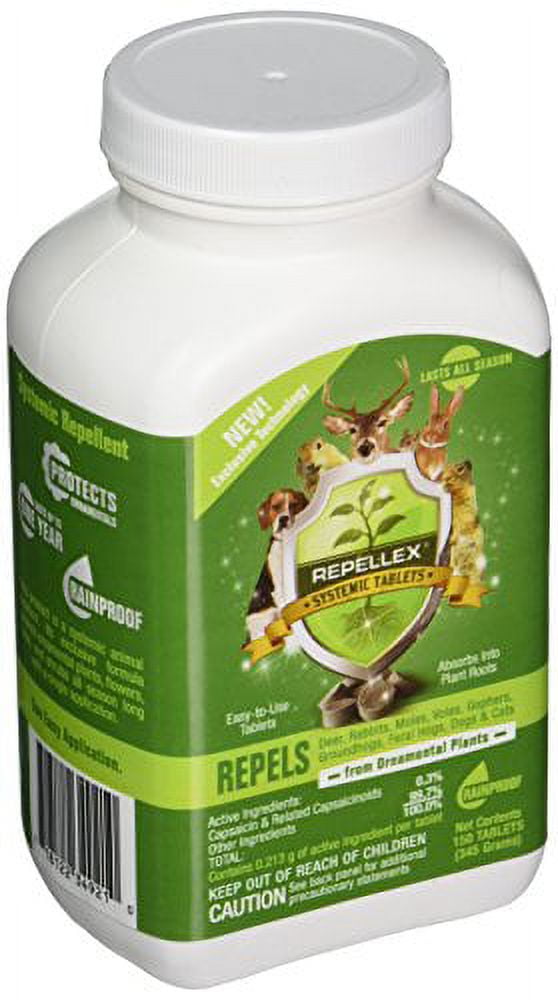 Repellex Systemic Animal Repellent Tablets, Capsaicin Formula, Deer and ...