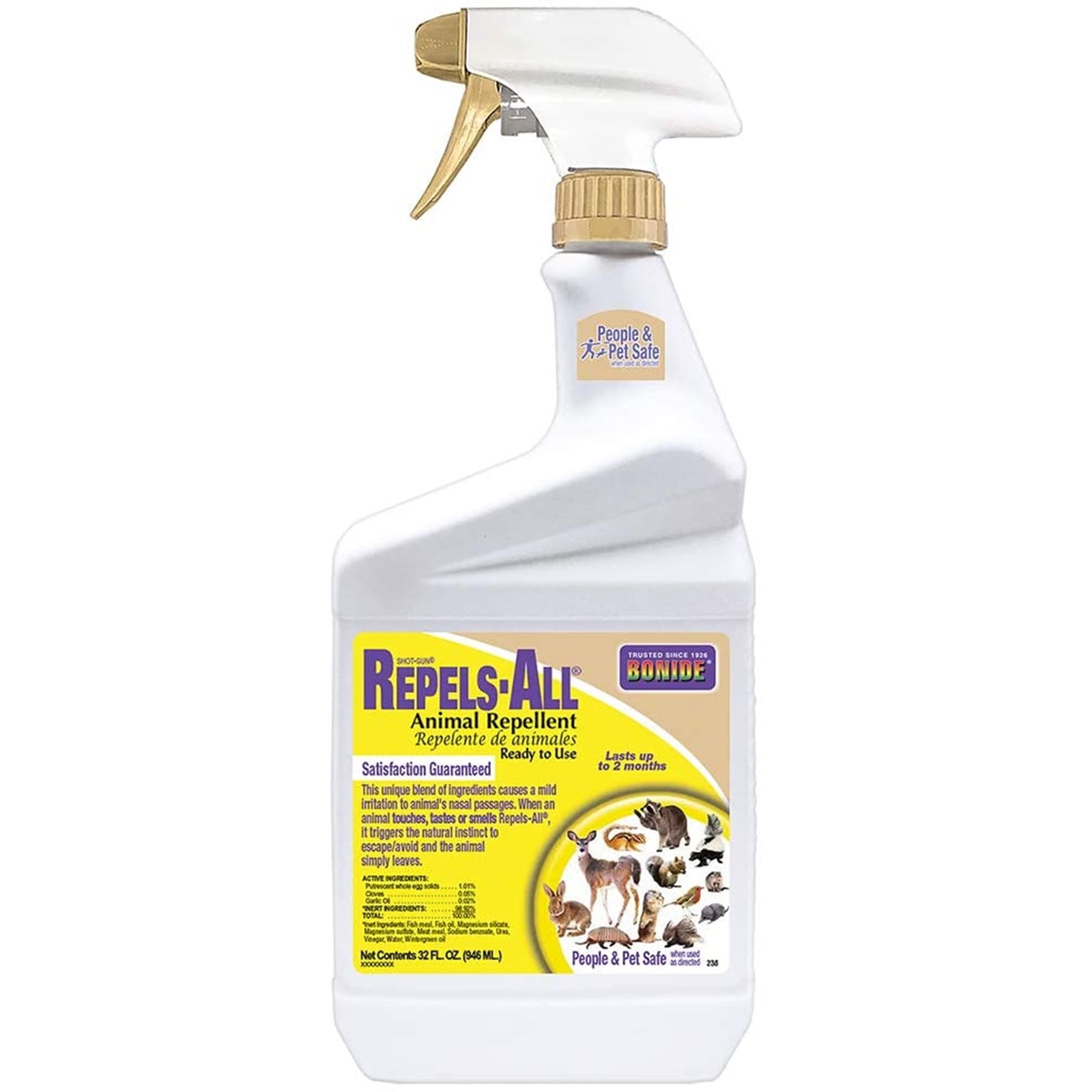 Repels-All Animal Repellent 32 oz Ready-to-Use Spray Outdoor Garden ...