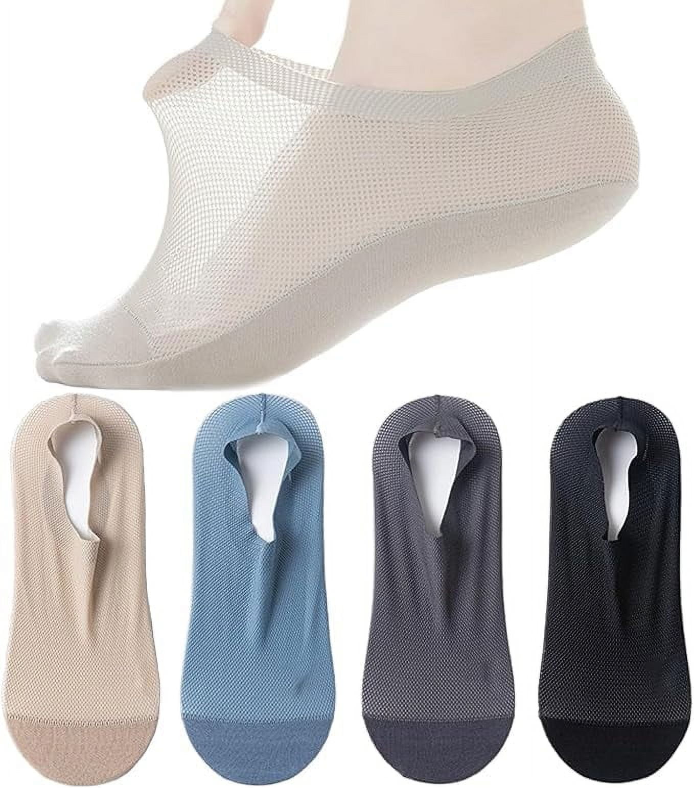 Repertoire Socks, Ultra Thin Liner Socks Non Slip Combed Cotton No Show ...