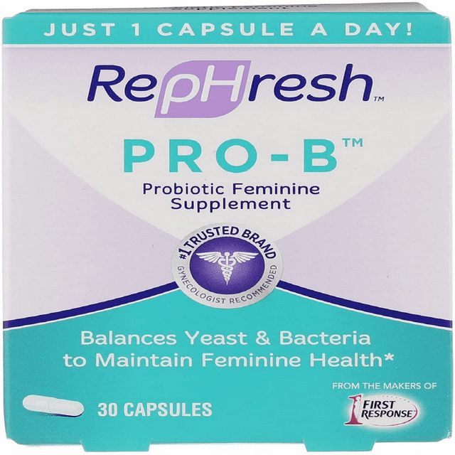 Rephresh Pro-B Probiotic Feminine Supplement Capsule, 30 ct - Walmart.com