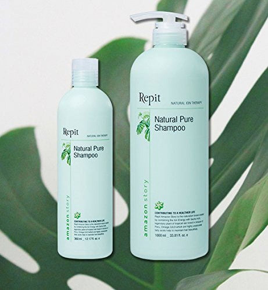 Repit Natural Ion Therapy Pure Shampoo 33.81 fl oz Contains Sacha Inchi ...