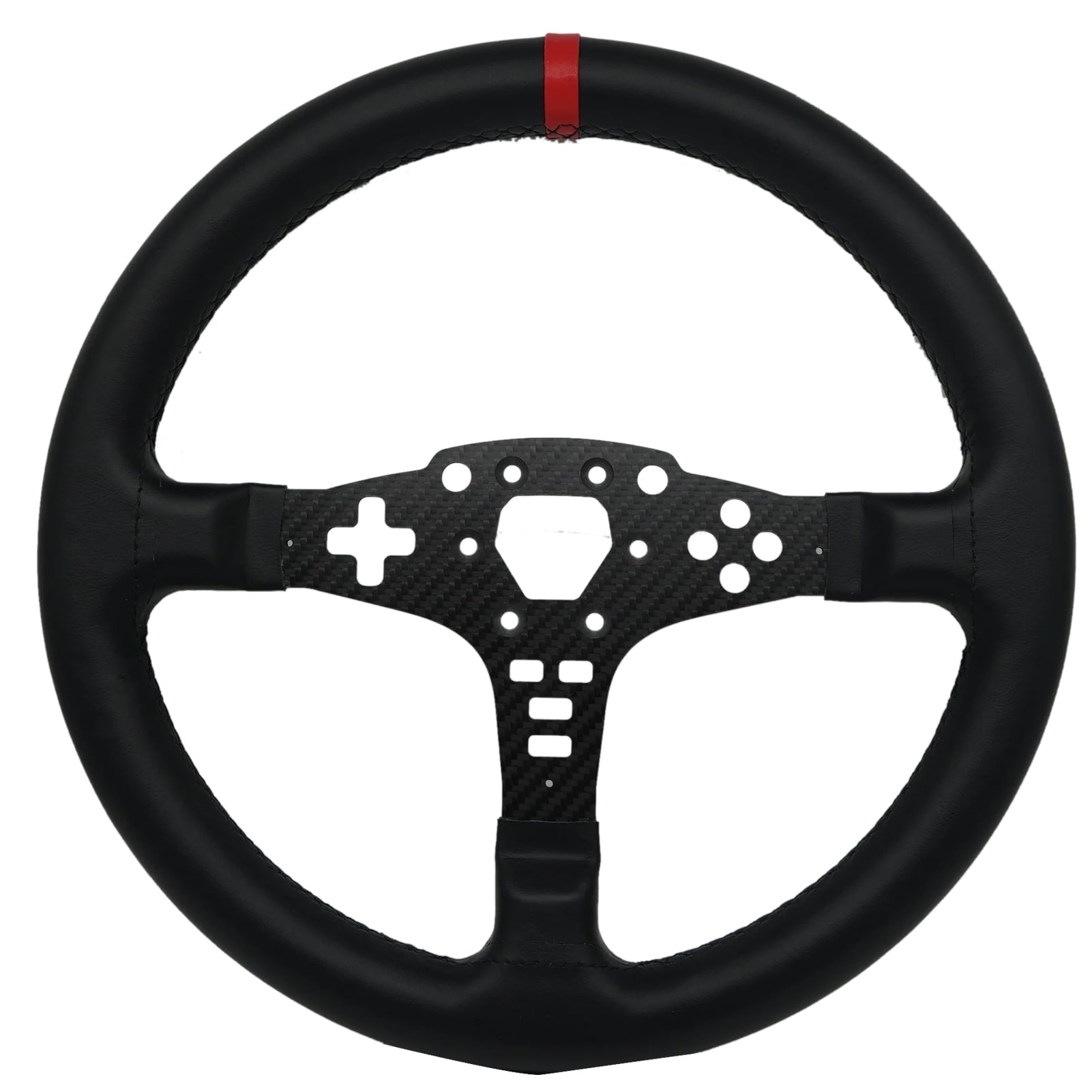 Replace 13 inch lightweight Full Leather Steering Wheel Replace Panel ...