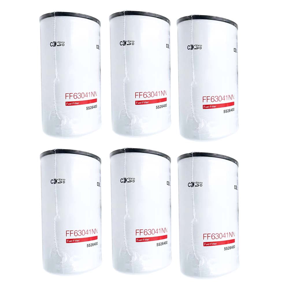 Replace Fuel Filter FF63041NN Fits For Cummins 5526400 6PC - Walmart.com