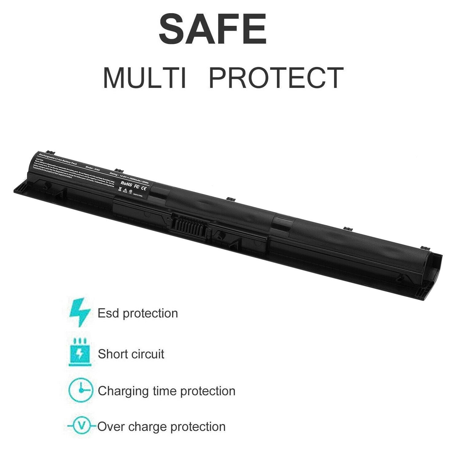 Replace K104 KI04 Battery For HP Pavilion 14/15/17-AB000 HSTNN-LB6S ...