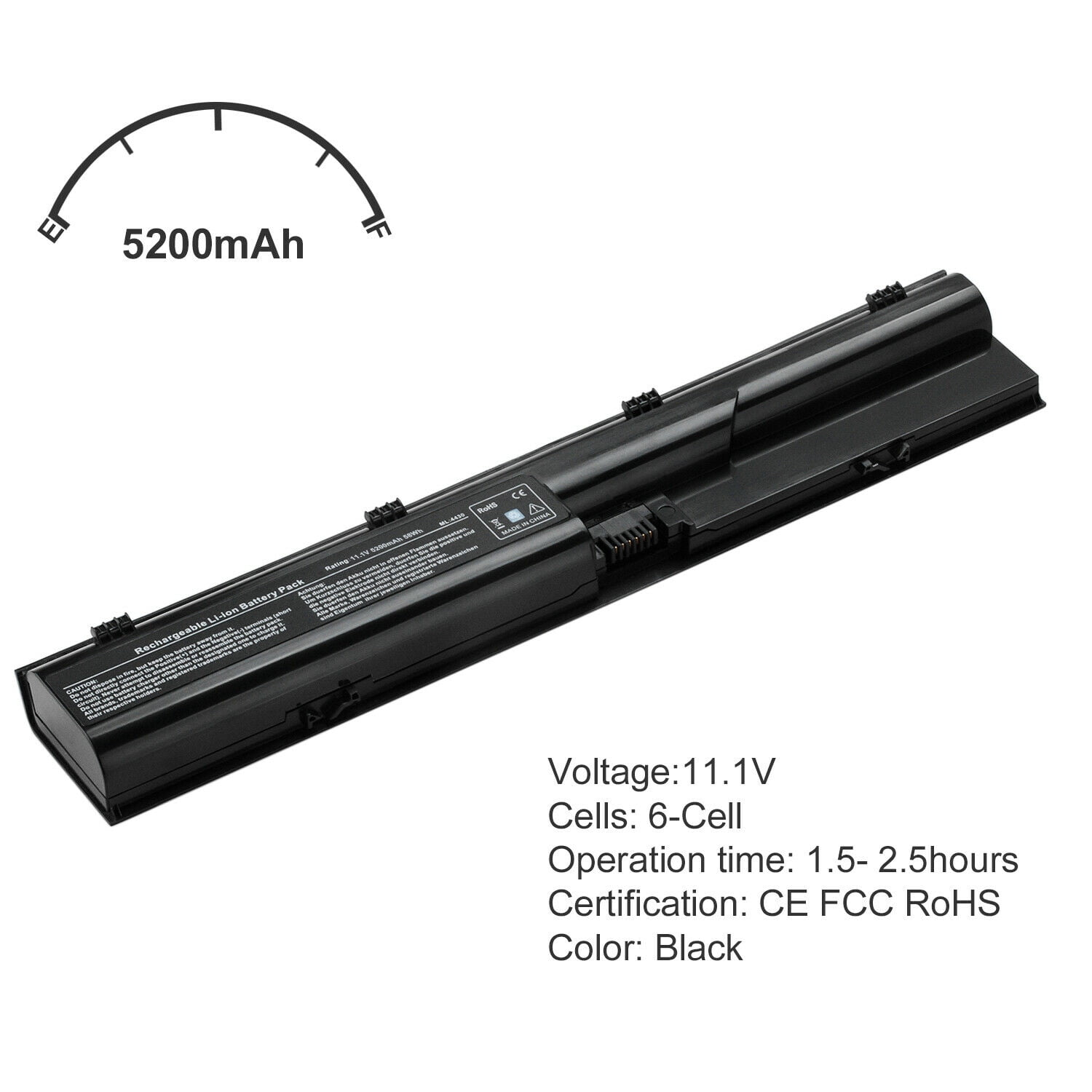 Replace With Spare 633805-001 Battery for HP 4540S 4530S 4440S 4430S ...