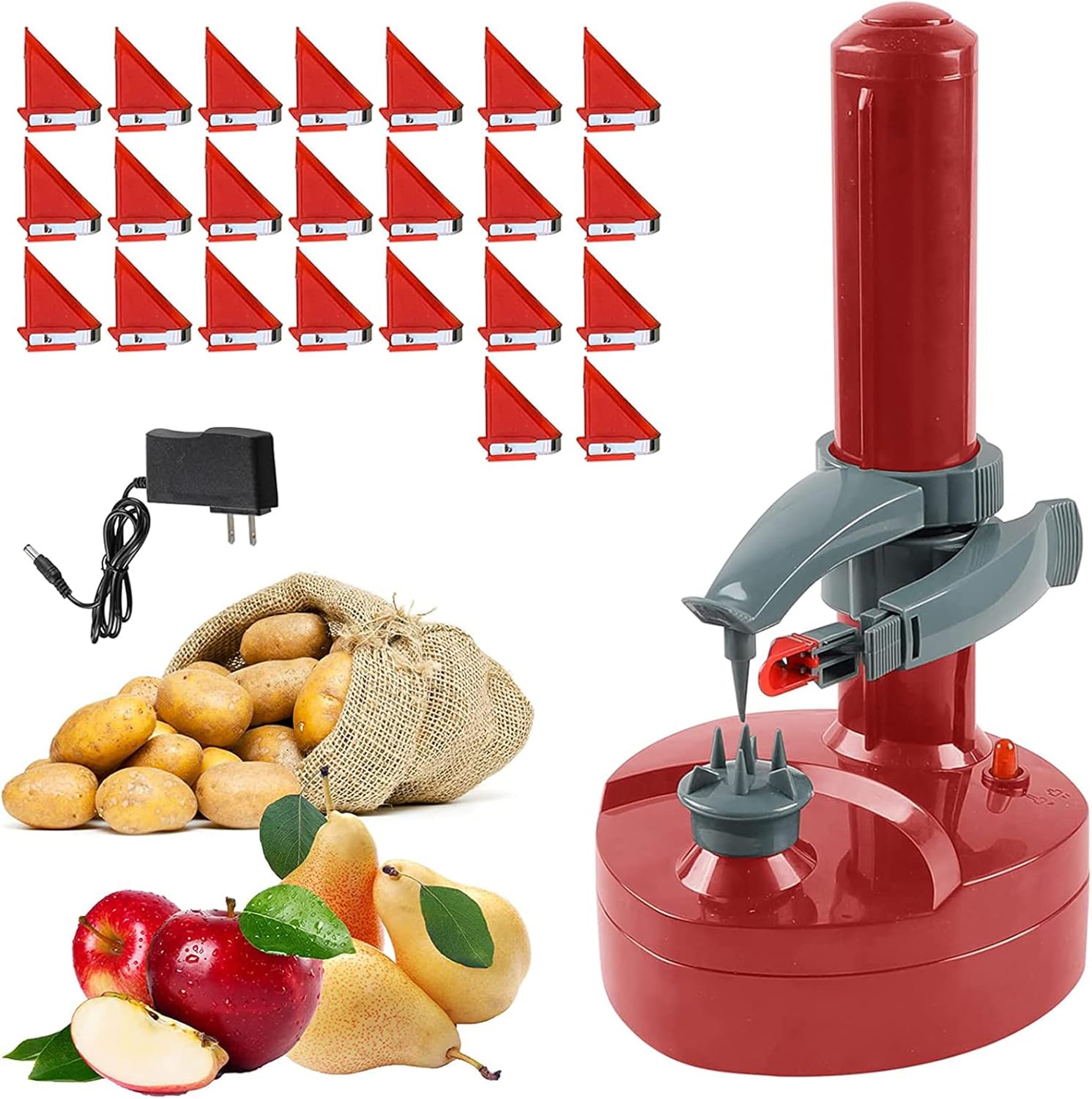 Replace blades with 23, stainless steel automatic rotating fruit potato ...