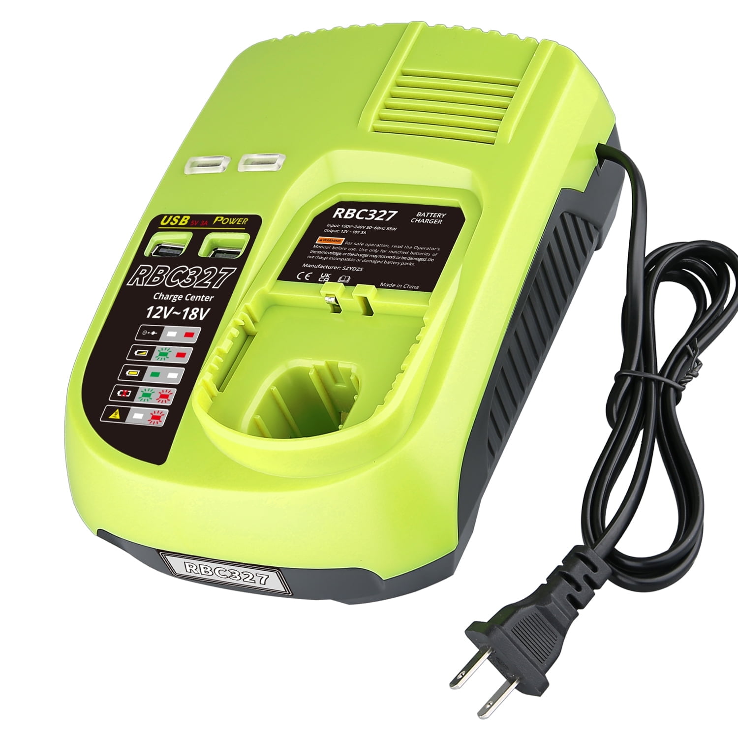 Replace ryobi 18v battery charger P117B P118 P119 to Charge Ryobi Battery Lithium ion & Ni-cad ...