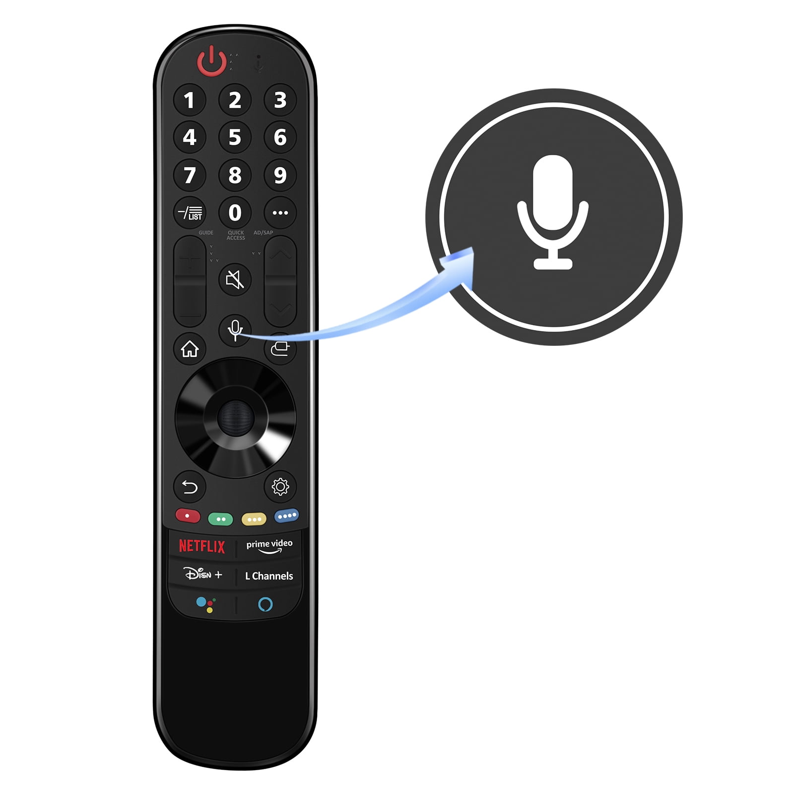Replaced MR21GA Voice Magic Remote Control Fit for LG TV 43UP7560AUD ...