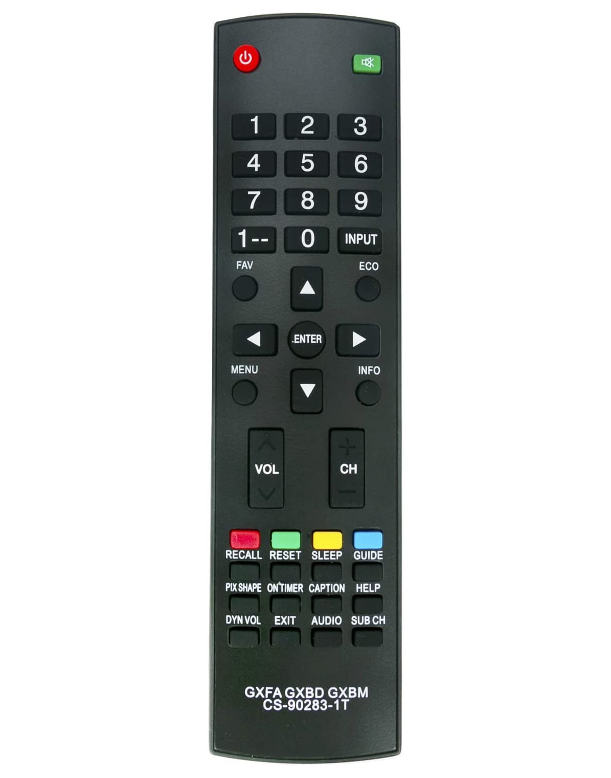 Replaced Remote CS-90283-1T GXFA GXBD GXBM Fit for Sanyo LCD TV DP55441 ...