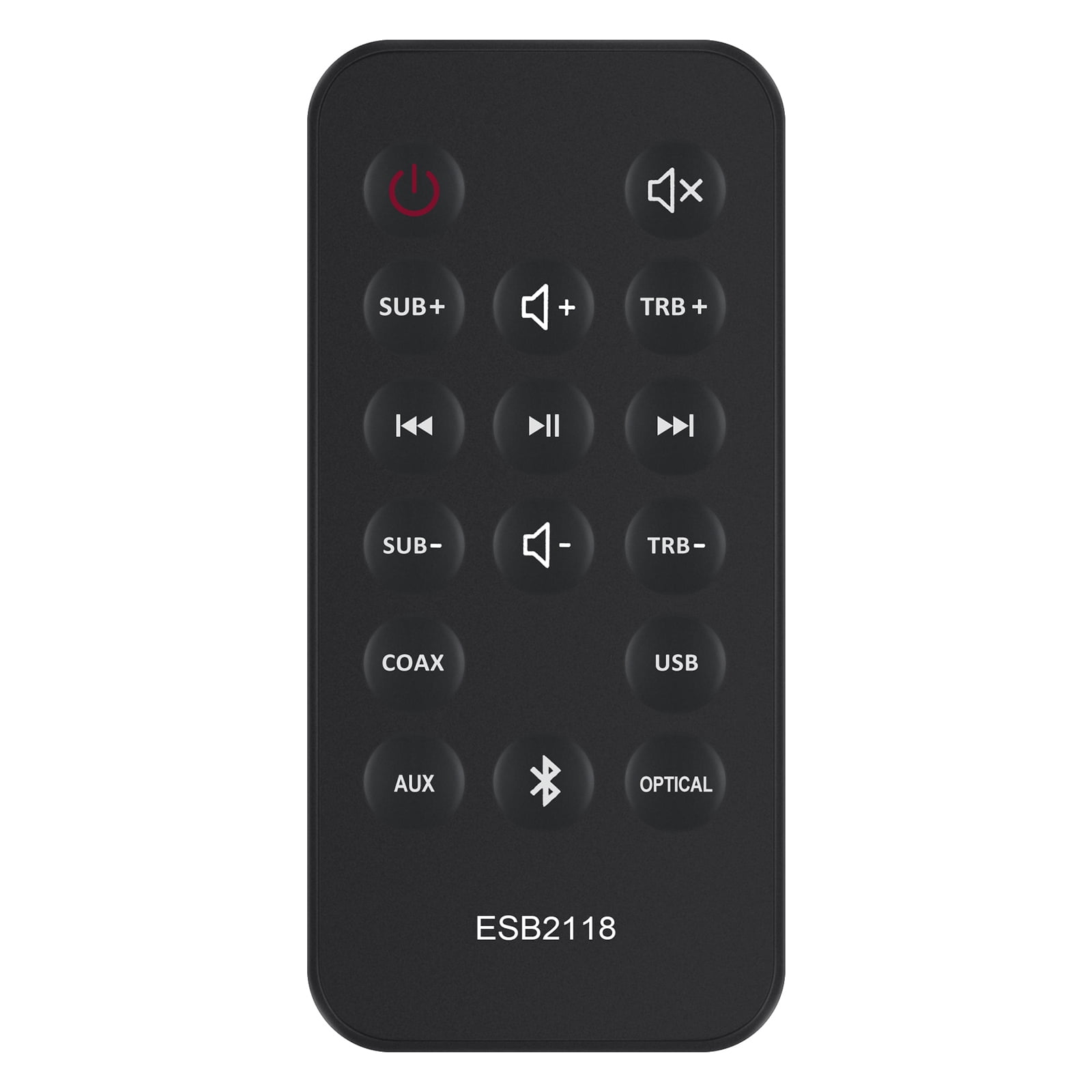 Replaced Remote Control Fit for Element Sound Bar ESB2118 2.1 BT ...