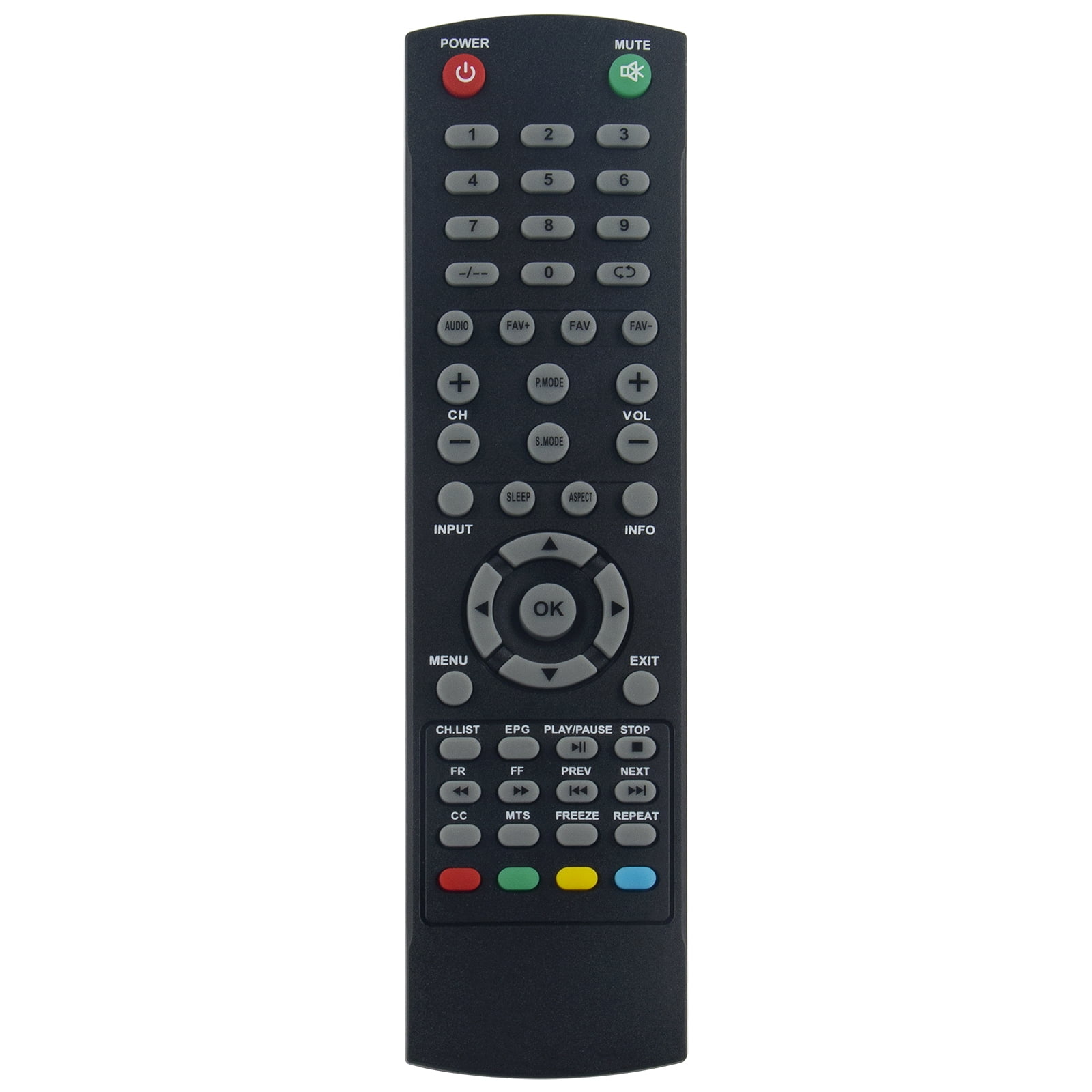 Replaced Remote Control for RCA TV RTU5540-B RTU6549-C RTU4300 RTU4002 ...