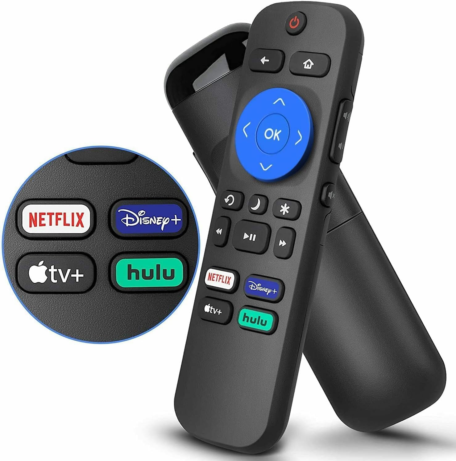 Replaced Remote for All Roku TV only, NOT Compatible with Any Roku ...