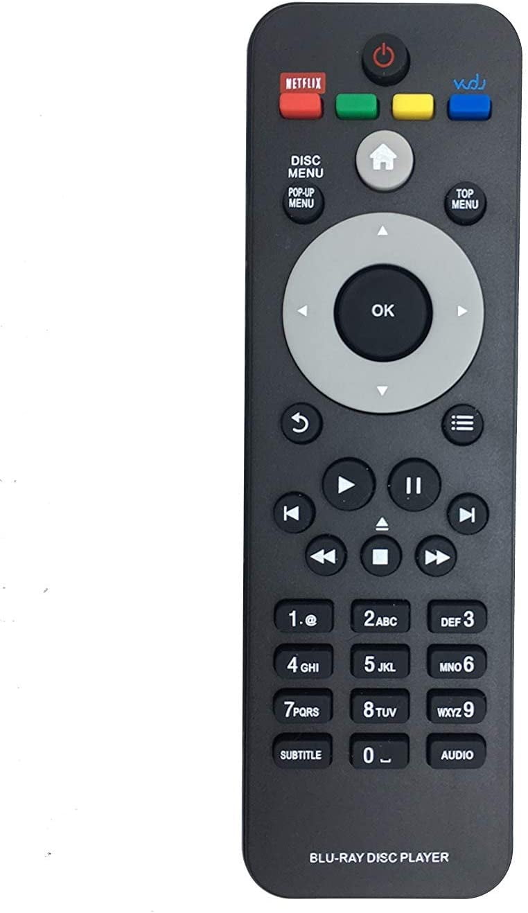 Replaced remote control for Philips Blu-ray disc/ dvd player BDP2100 ...