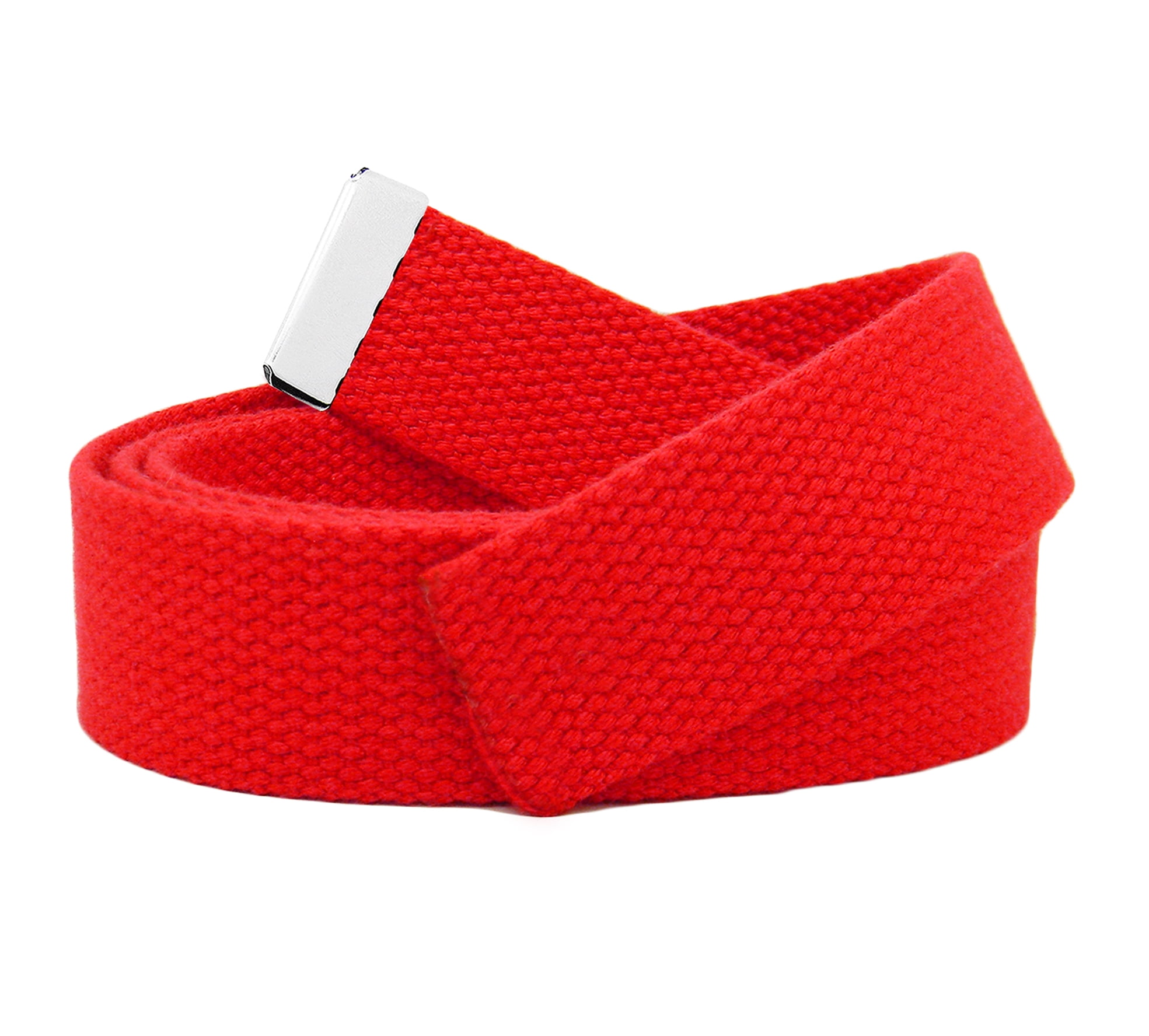 Replacement 1.5" Wide Military Canvas Web Belt with Silver Tip Small ...