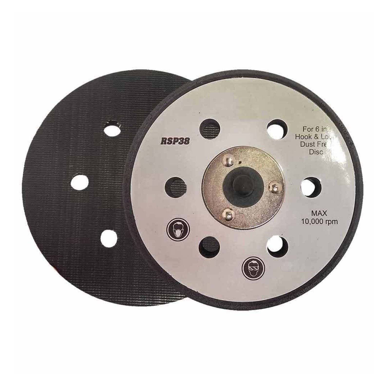 Replacement 18002 6 Inch Hook & Loop Back Sander Pad with 6 Holes for ...