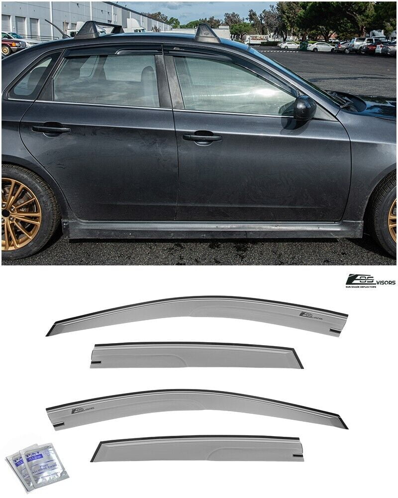 EOS Visors Window Deflectors for 2008-2011 Subaru Impreza, 2008-2014 ...