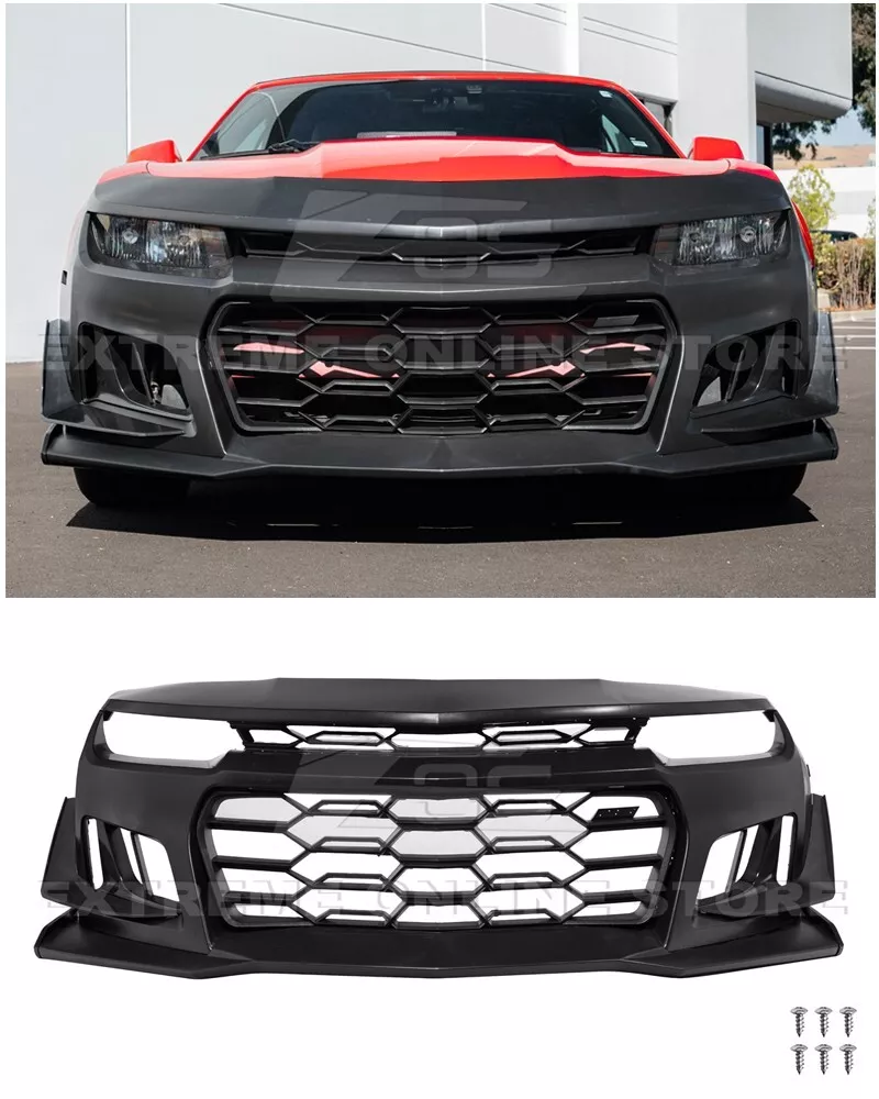 Replacement For 2014-2015 Chevrolet Camaro | ZL1 1LE Style Polyurethane - Primed Black ...