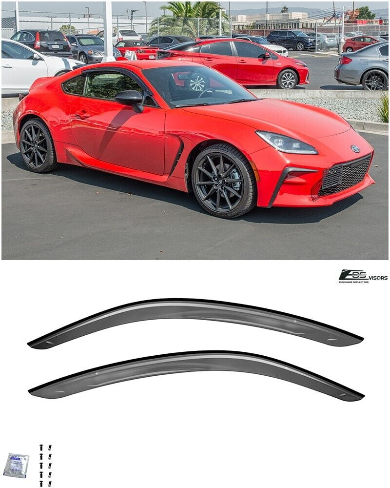 EOS Visors for 2022 Subaru BRZ/Toyota GR86, JDM Mugen Style, Smoke ...