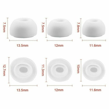 Replacement 3 Pairs Silicone Ear Tips Earbud Tips Covers for Apple ...