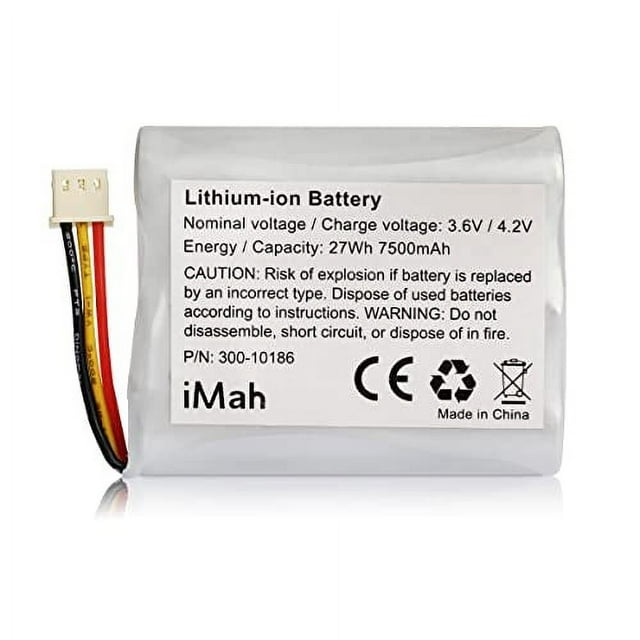 iMah 300-10186 7500 mAh Power Battery for ADT Command Smart Security ...