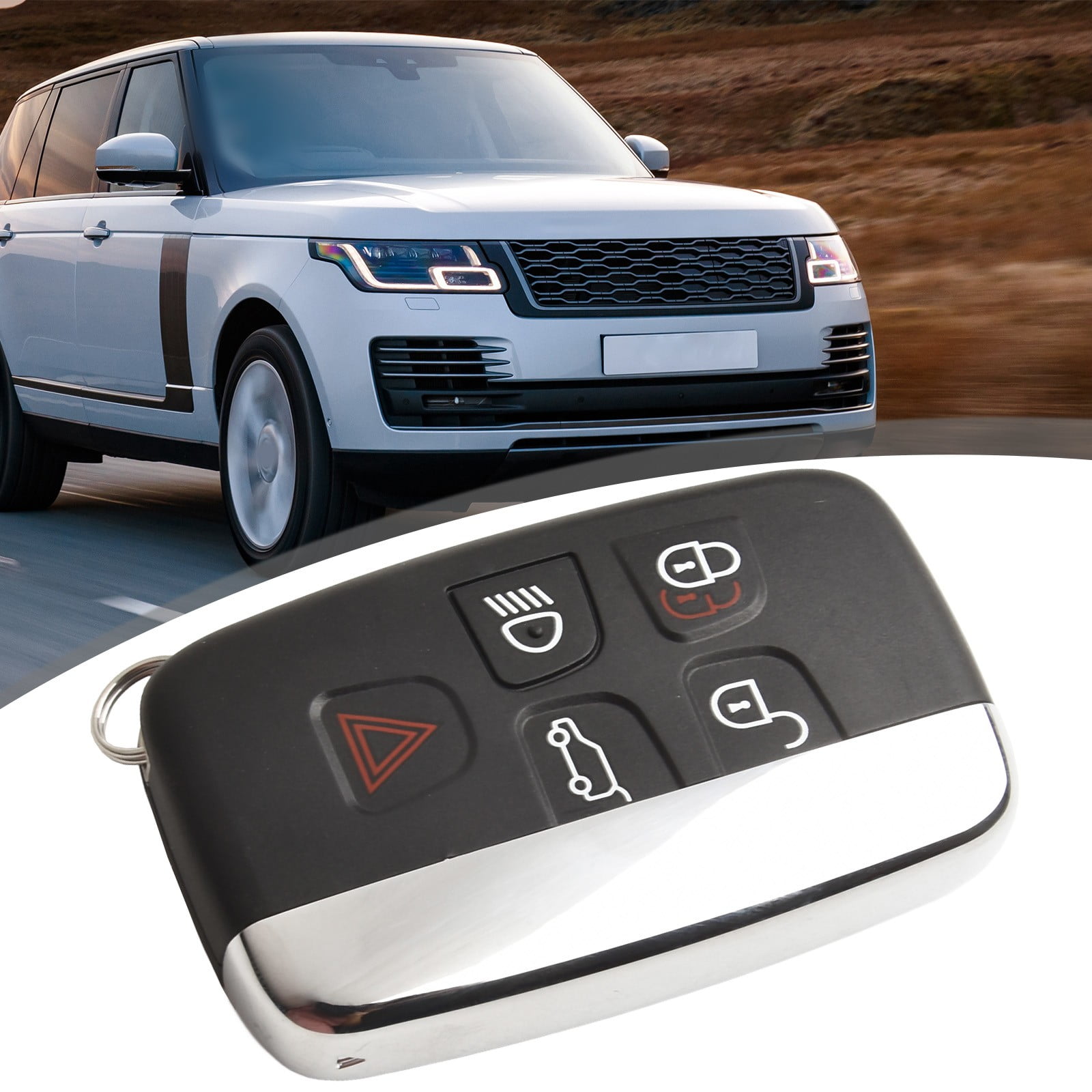 Replacement 5 Button Key Fob Case Shell For Land Rover For Range Rover ...