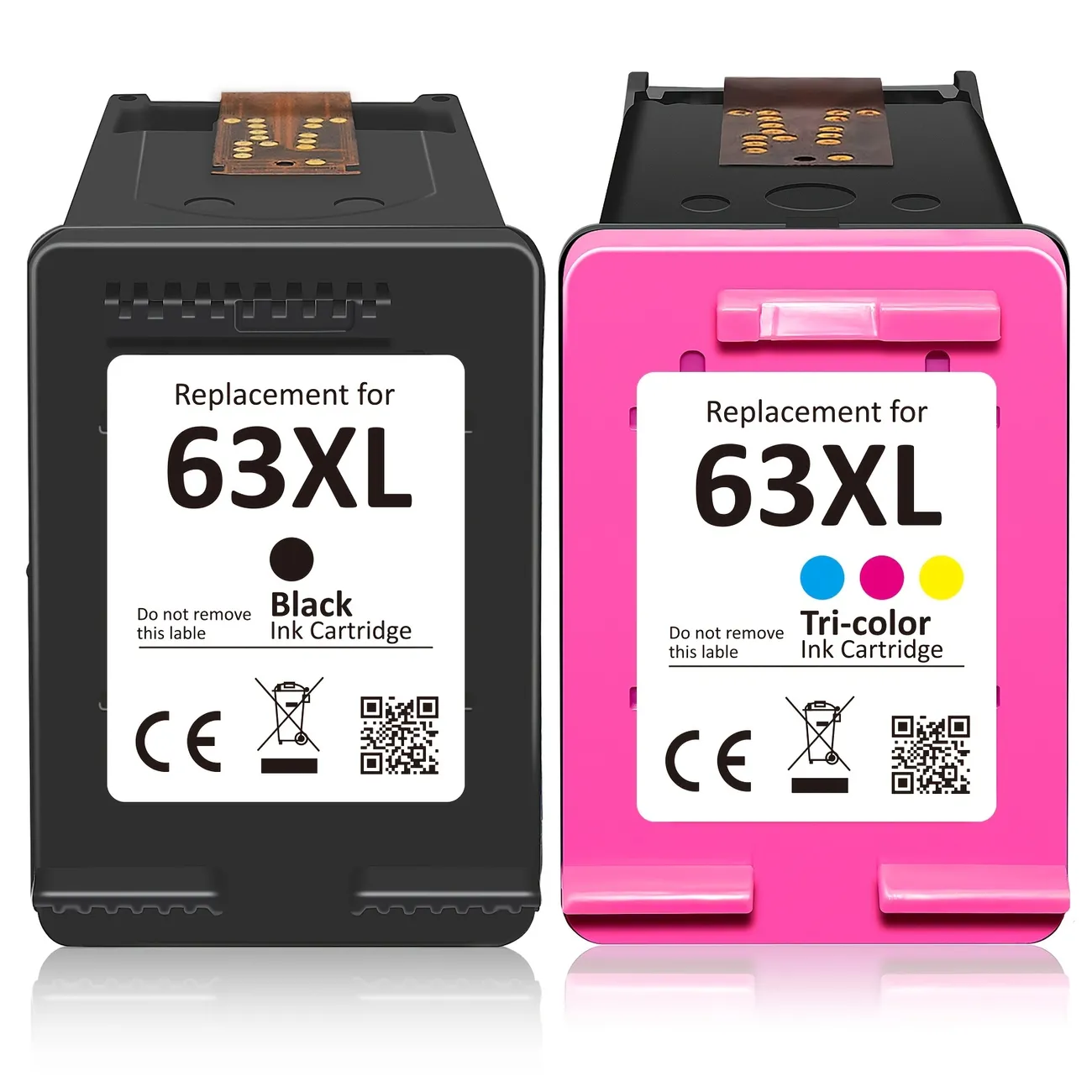 Replacement 63XL 63 XL High Yield Ink Cartridge compatible for HP ...