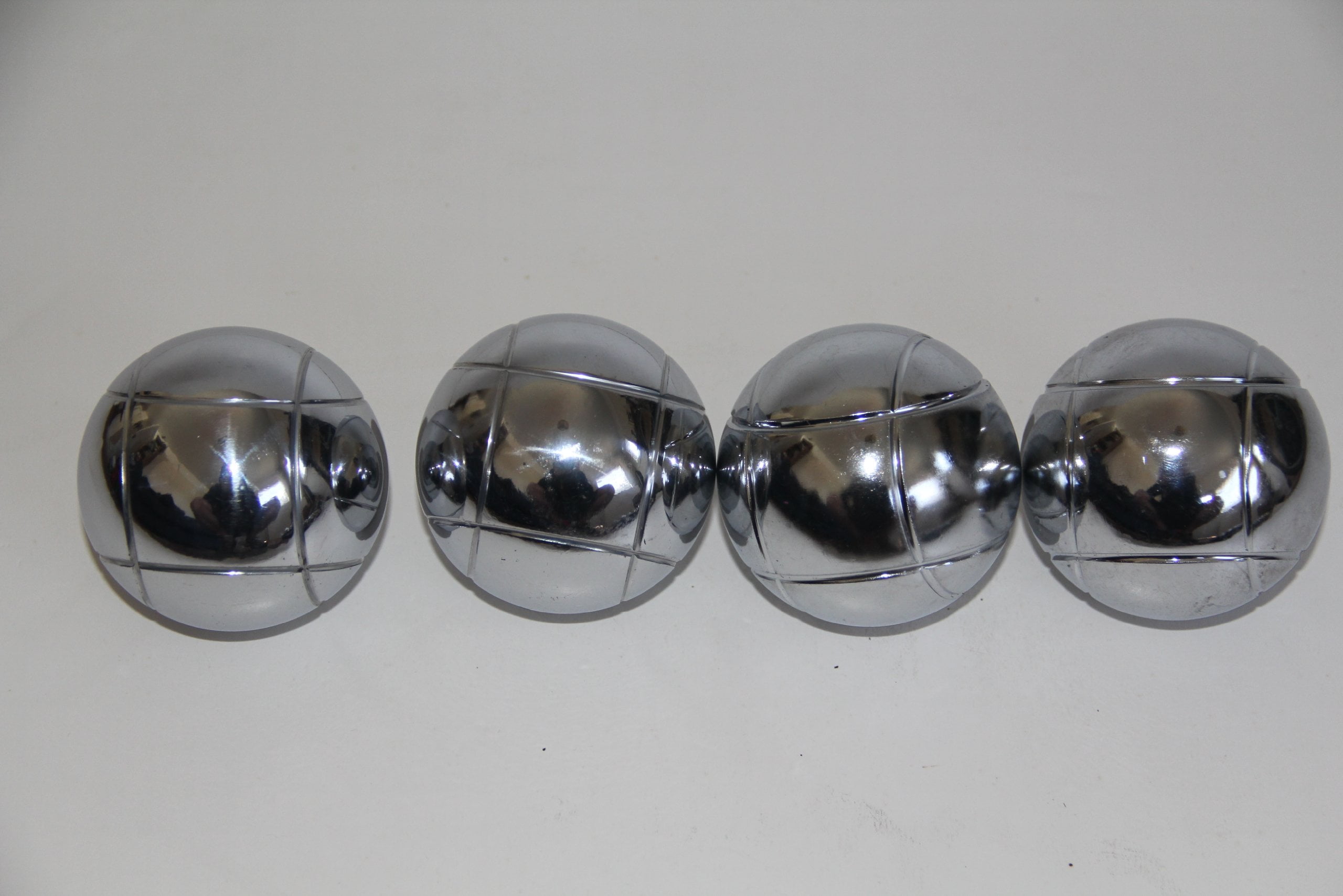 Replacement 73mm Metal Bocce/Petanque Silver Balls - Pack of 4 with ...
