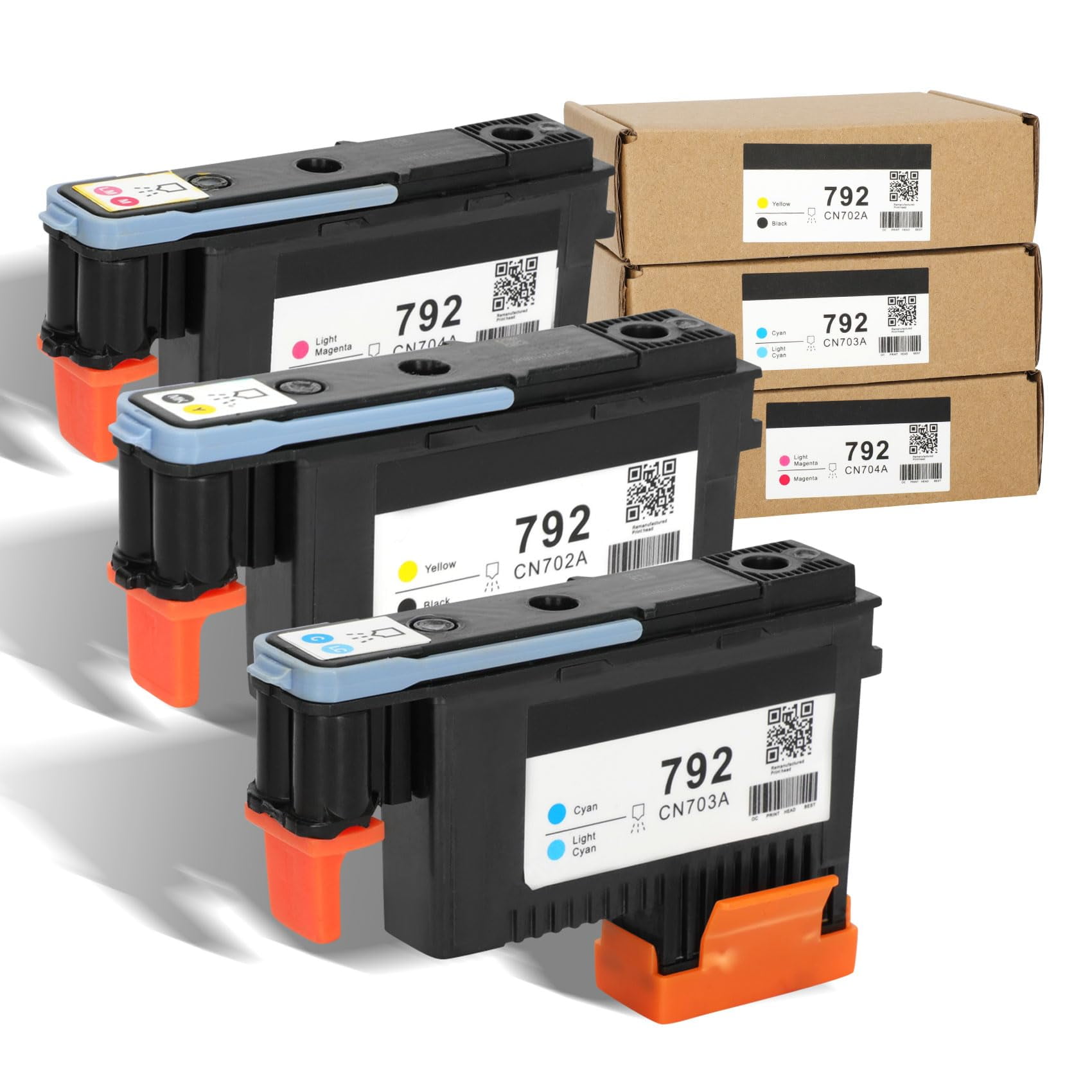 Replacement 792 Printhead Ink Cartridge Combo Pack Compatible with hp ...