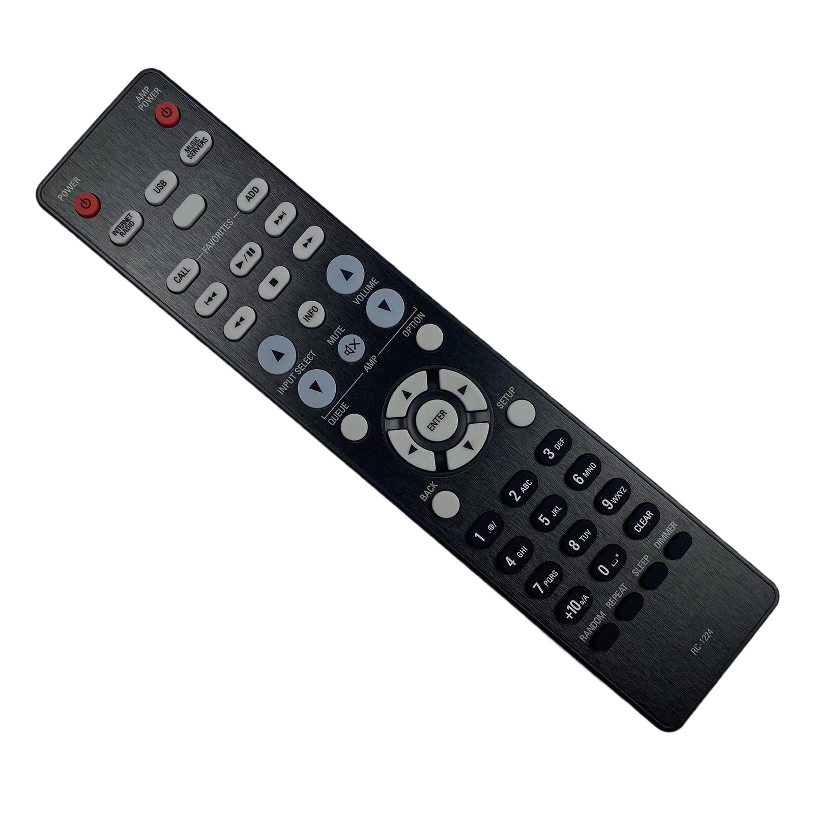 Replacement AVs Surround Receiver Remote Control for RC1224 Ergonomic ...