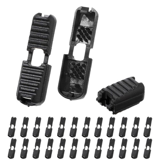 10 PCS Shoe Lace Shoelace Buckle Rope Clamp Cord Lock Stopper Run ...